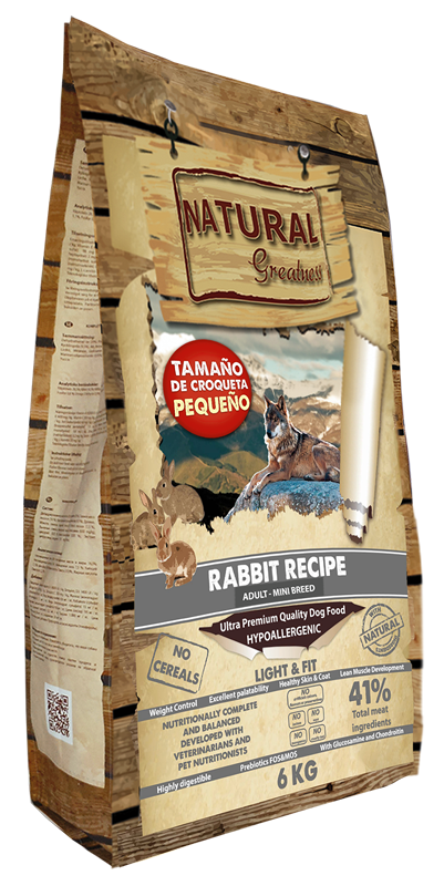 NATURAL GREATNESS MINI RABBIT RECIPE LIGHT AND FIT – Petlove.com.mt